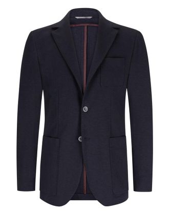 Canali Jersey-Sakko mit Stretchanteil in