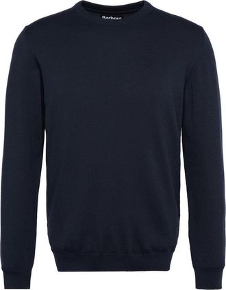 Barbour Softer Rundhalspullover aus Pima-Baumwolle mit Logo-Stickerei in