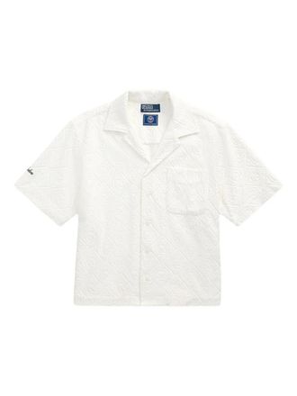 Polo Ralph Lauren chemise textur&eacute;e &agrave; manches courtes - Blanc