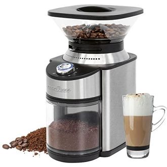 Profi Cook Moulin &agrave; caf&eacute; ProfiCook | &eacute;lectrique | 200 watts | 16 r&eacute;glages de mouture | broyeur conique en acier inoxydable | Coffee Grinder | jusqu&agrave; 230 g de gra