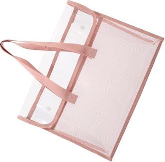 Minkissy Sac Fourre-tout Transparent Pour Plage Sac De Courses Léger Et Imperméable Pour Femme Grand De Plage Transparent Et Pratique
