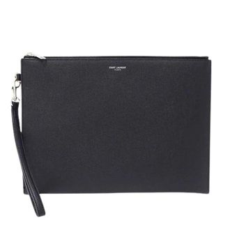 Saint Laurent Pre-owned Leder Clutch - - Pre-owned - Herren - Schwarzk - ONE SIZE