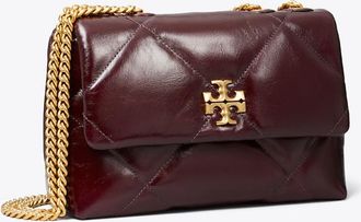 Tory Burch Damen Kleine Kira Schultertasche in Vintage-Optik mit Rautensteppung