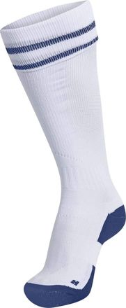 Hummel Unisex Element Football Sok Socken, Wei&szlig;/True Blau, 31W / 34L EU