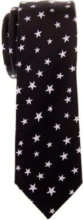 Retreez Homme, NECKTIE, Noir Black With White Stars, Taille unique