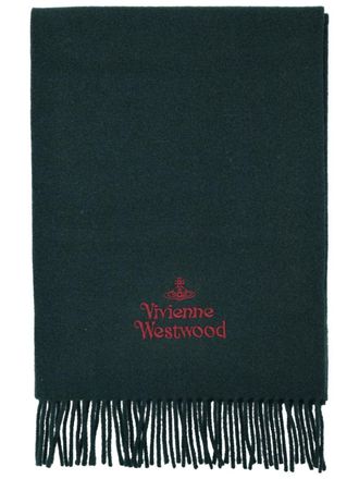 Vivienne Westwood &eacute;charpe &agrave; logo - Vert