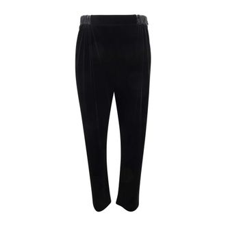 Armani Samthose Made in Italy - - Trousers - Damen - Schwarzk - M