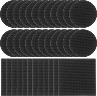 SOLUSTRE 36 St&uuml;ck rutschfeste M&ouml;belgleiter aus Eva Selbstklebende Bodenschoner f&uuml;r Stuhl und Tischbeine 60X60mm Quadratisch 45mm Rund Schutz f&uuml;r Hartholzb&ouml;den