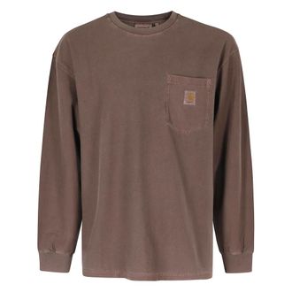 Carhartt Work in Progress Homme, Tops, Brun, Taille: S Long Sleeve Hauts