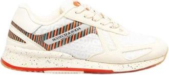 Scotch & Soda Homme, Chaussures, Blanc, Taille: 42 EU Baskets Athl&eacute;tiques en Cuir