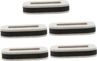 DOITOOL 5 Stück Filz Möbelstopper für Stuhlrollen und Betträder rutschfeste Möbelpads zum Schutz von Holzfußböden Geräuschdämpfend Vielseitig für Büro und Woh
