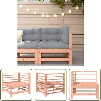 vidaXL The Living Store - Garten-Ecksofa Massivholz Douglasie - Gartensofa - Eckbank - Lounge M&ouml;bel - Gartenm&ouml;beln - Douglasie