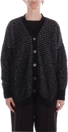 Manila Grace Femme, Pulls, Noir, Taille: 36 FR Maglia Cardigan