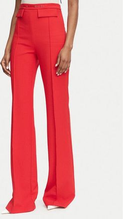 Elisabetta Franchi Stoffhose PA-196-66E2-V360 Rot Palazzo Fit