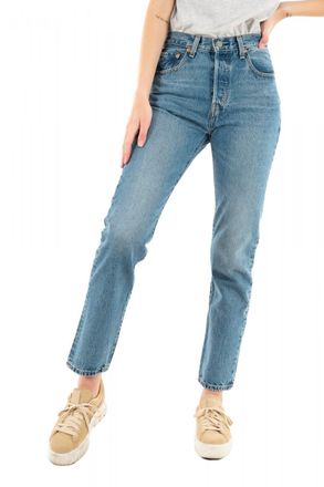 Levi's Damen 501 Crop Jeans,Medium Indigo Worn In,26W / 26L