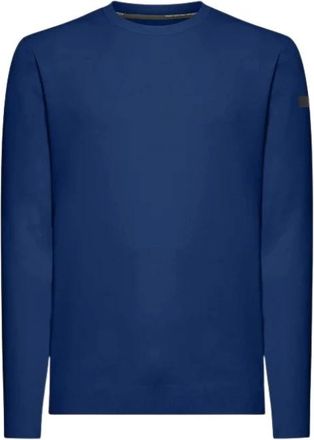 Roberto Ricci Design Rrd, Homme, Pulls, Bleu, Taille: L T-shirt col rond en tissu technique