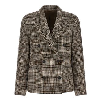 Brunello Cucinelli Zweireihiger Blazer - - Jackets - Damen - Beige - M