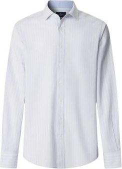 Hackett Chemise &agrave; rayures en coton m&eacute;lang&eacute;
