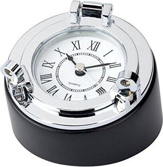 Nauticalia Bullauge Tischuhr, Chrom