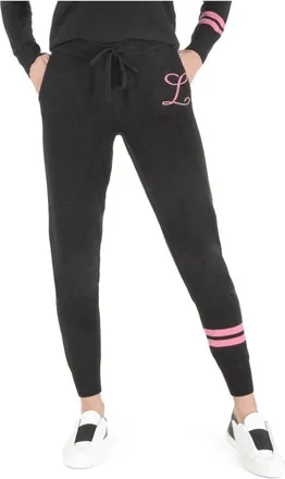 Dee Ocleppo Femme, Pantalons, Noir, Taille: 44 FR Crown of Edinburgh Cashmere Track Pants