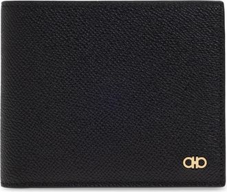 Ferragamo Homme, Accessoires, Noir, Taille: ONE Size Micro Gancio Foldable Wallet