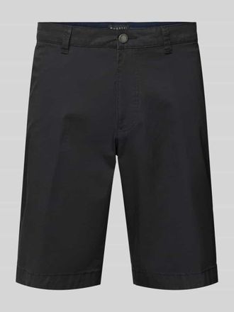 Bugatti Regular Fit Chino-Shorts mit G&uuml;rtelschlaufen Modell Flat
