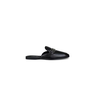 Dolce & Gabbana Homme, Chaussures, Noir, Taille: 40 1/2 EU Mules &agrave; plaque logo