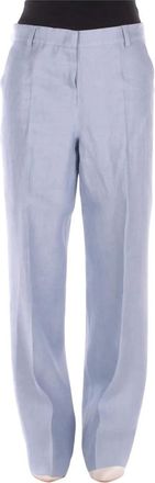 Max Mara Femme, Pantalons, Bleu, Taille: 42 FR Pantalons