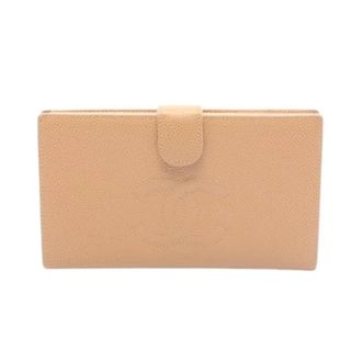 Chanel Pre-owned Lange Geldb&ouml;rse (zweifach faltbar) - - Pre-owned - Damen - Beige - ONE SIZE