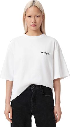 AllSaints Allsaints Womens Swoop Amelie Tee, Optic White, L