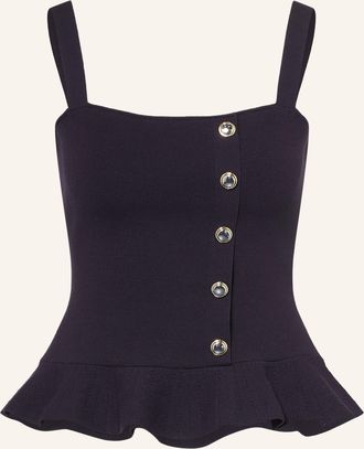 Claudie Pierlot Claudie Pierlot Stricktop Mit Volants blau