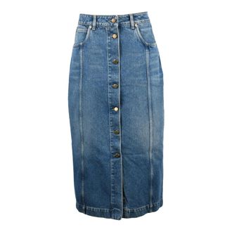 Golden Goose Femme, Jupes, Bleu, Taille: 38 FR Christine Denim Skirt