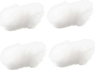 Valiclud 4 St&uuml;ck H&auml;ngende Wolken Deko aus Baumwolle 25X20X20cm Simulation Cloud Ornament f&uuml;r Hochzeit Party und Wohnraumdeko