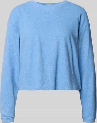 American Vintage Longsleeve mit geripptem Rundhalsausschnitt