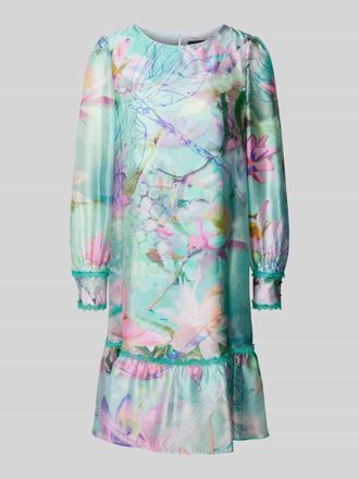 Marc Cain Knielanges Kleid mit Ballon&auml;rmeln