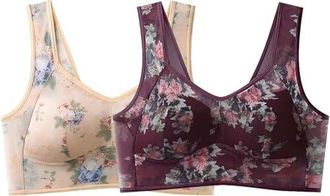 Generic Bustier pour femme - Bretelles r&eacute;glables - Couverture compl&egrave;te - Soutien-gorge confortable sans armatures - Soutien-gorge sans armatures, Rose, 5XL