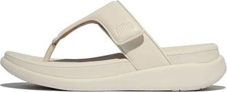 FitFlop Womens F-Mode Go Adjustable Flatform Toe-Post Sandals, beige, 39 EU