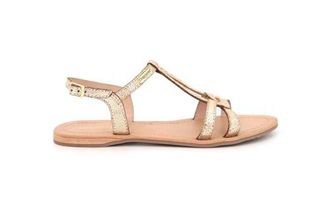 Les Tropeziennes Les Tropeziennes par M. Belarbi Femme HACKLIO Chaussures Ville Sandale, Or Craquele, 39