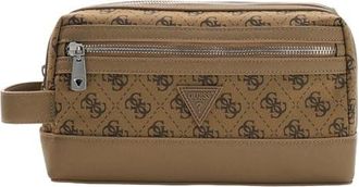 Guess sac daccessoires Berlin Small Necessaire Beige/Brown marron clair