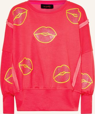 Miss Goodlife Miss Goodlife Sweatshirt Mit Schmucksteinen pink