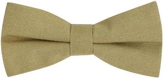 King & Priory Noeud Papillon Lin Vert Kaki, Vert, taille unique