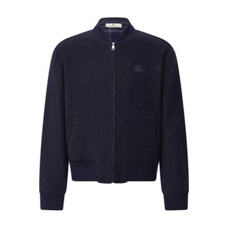 Etro Retro karierte Wolljacke - - Jackets - Herren - Blau - XL