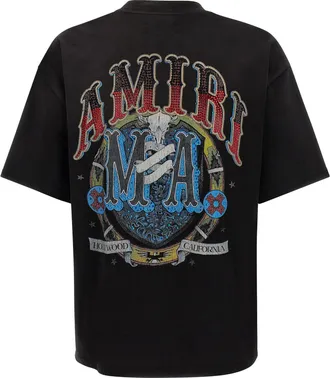 Amiri Crystal Hollywood T-Shirt - Black