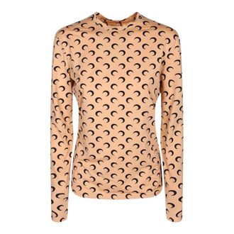 Marine Serre Herren, Oberteile, Beige, SGr&ouml;&szlig;e