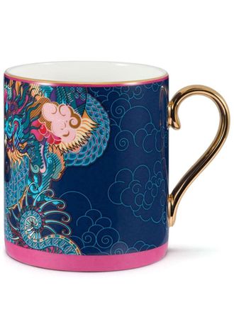 Shanghai Tang tasse Vivid Dragon - Bleu