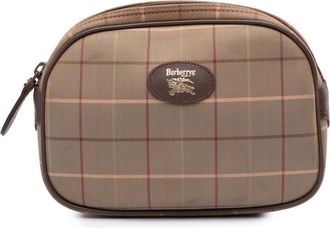 Burberry Clutches - Vintage Check Canvas Clutch - Gr. unisize - in Braun - für Damen