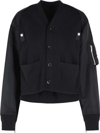 sacai Cardigan - Schwarz