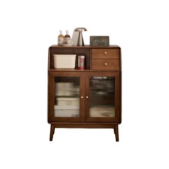 Generic Sideboard aus Massivholz mit Doppelt&uuml;ren, verstellbaren Einlegeb&ouml;den und Metallschubladenschienen, geeignet for Esszimmer und Eingangsbereich