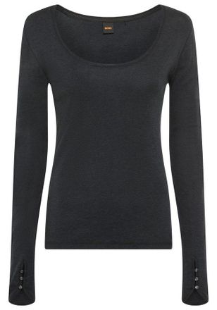 HUGO BOSS Langarmshirt Edeline Premium Damenmode