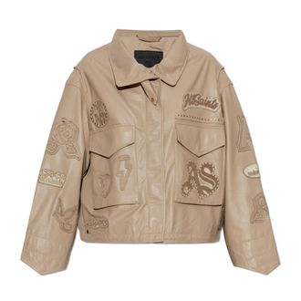 AllSaints Leather Jackets - - Jackets - Damen - Beige - L